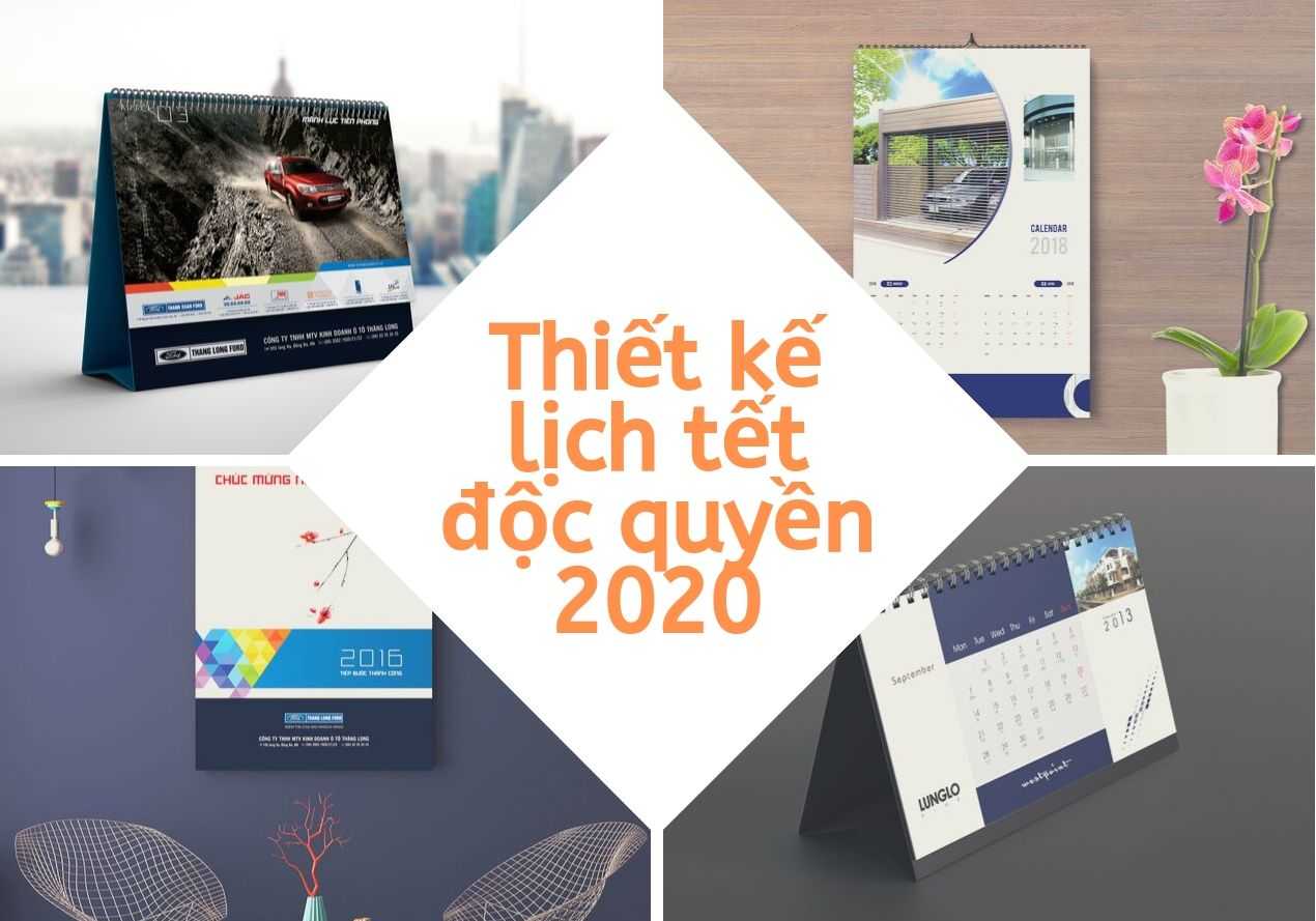 Thiết Kế Lịch Tết Độc Quyền 2020 - Goldidea